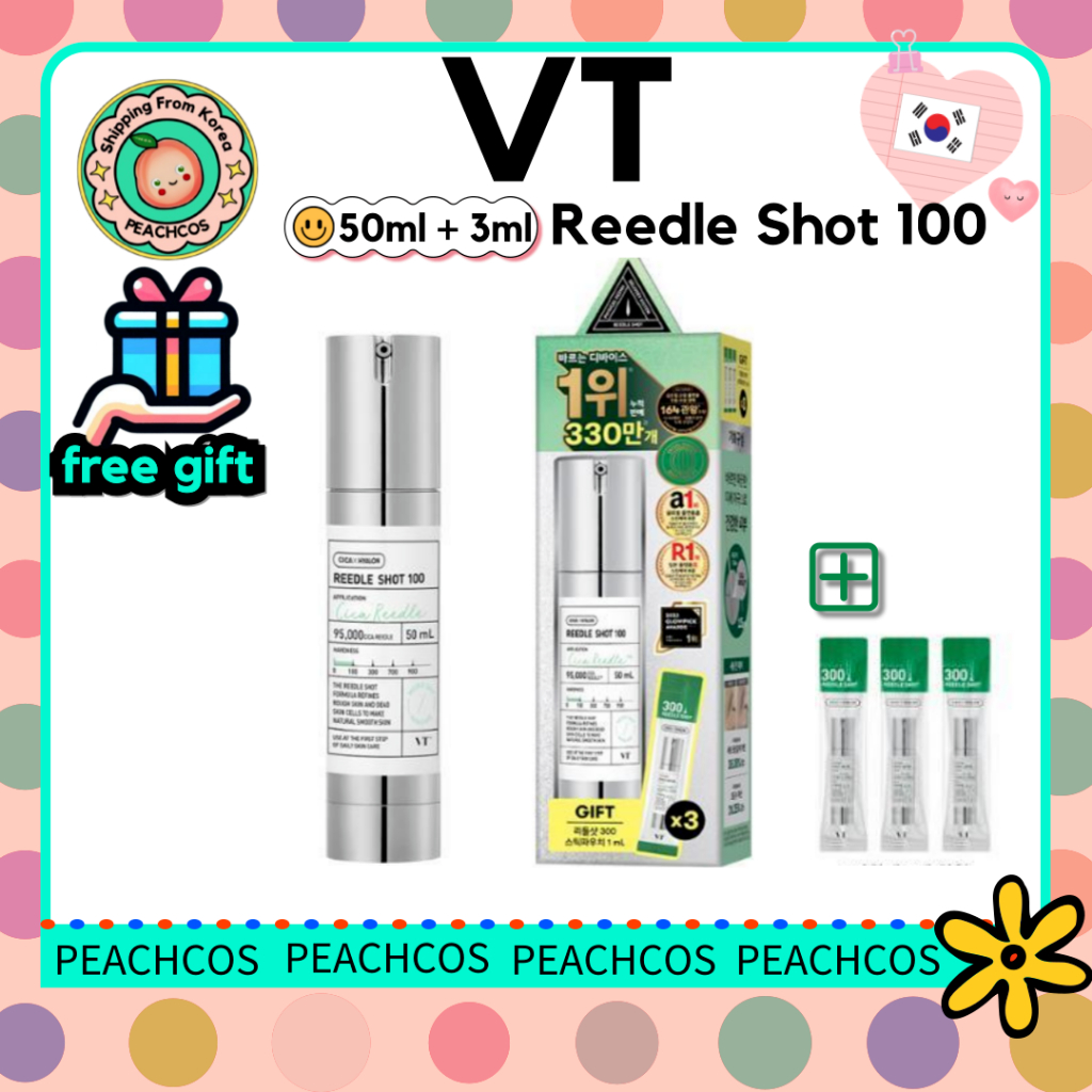 ️[VT] VT Reedle Shot 100 - 50ml + Shot 300 (1ml x 3EA) | Shopee Singapore