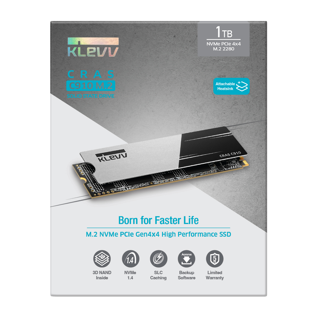 KLEVV C910 Gen4 M.2 NVME SSD 5000MB/s - 1TB Gen 4 SSD | Shopee Singapore