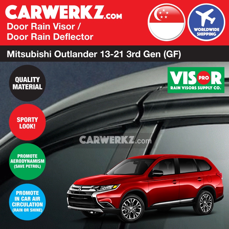 VISOR PRO Mitsubishi Outlander 2013-2021 3rd Generation (GF/ GG/ ZJ/ ZK ...