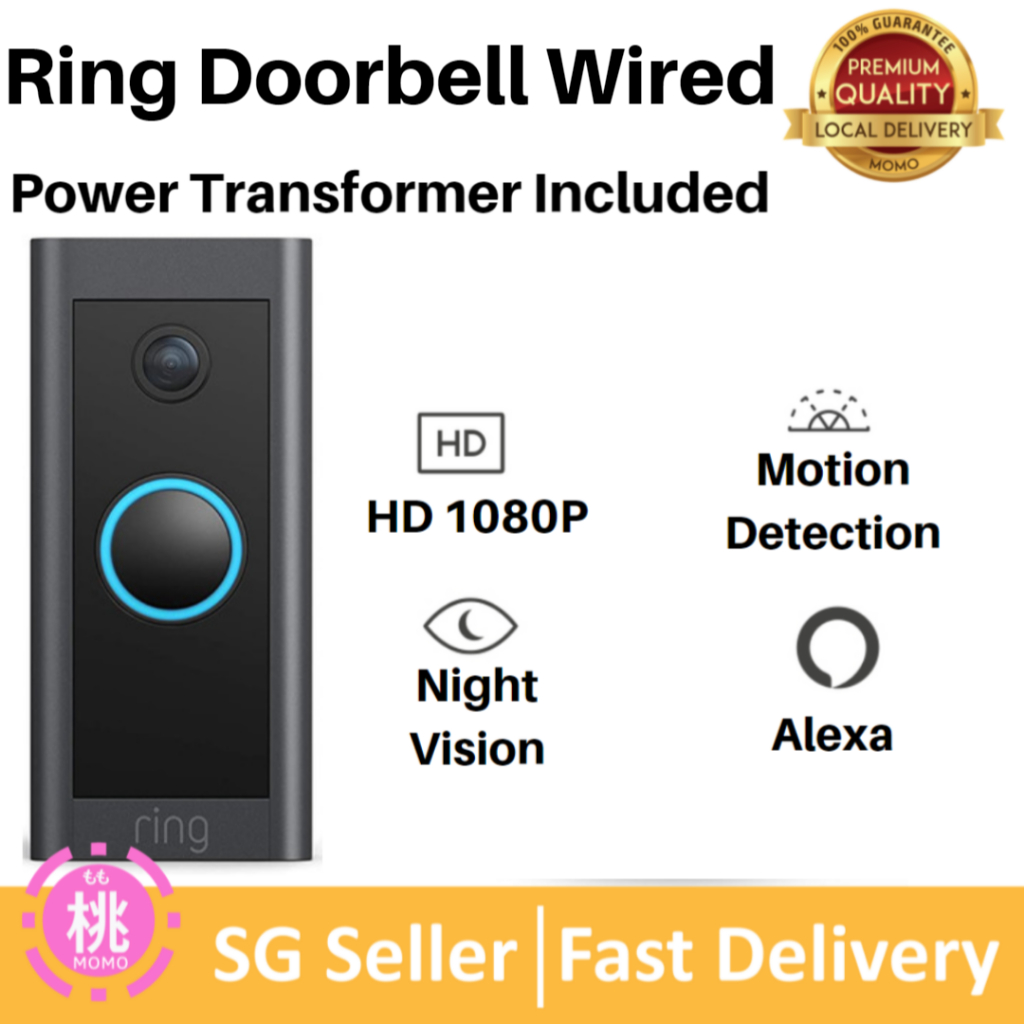 Ring Video Doorbell Wired ( Transformer Included )– Convenient ...
