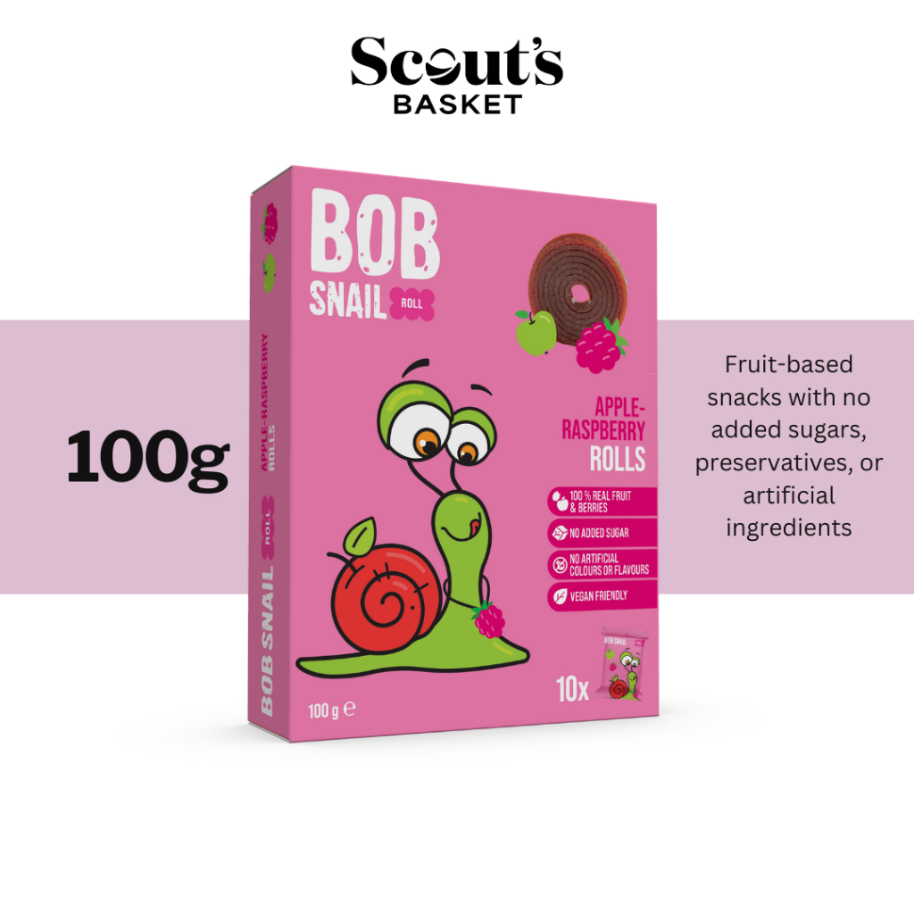 Bob Snail - Fruit Rolls Apple-Raspberry 100g | Shopee Singapore