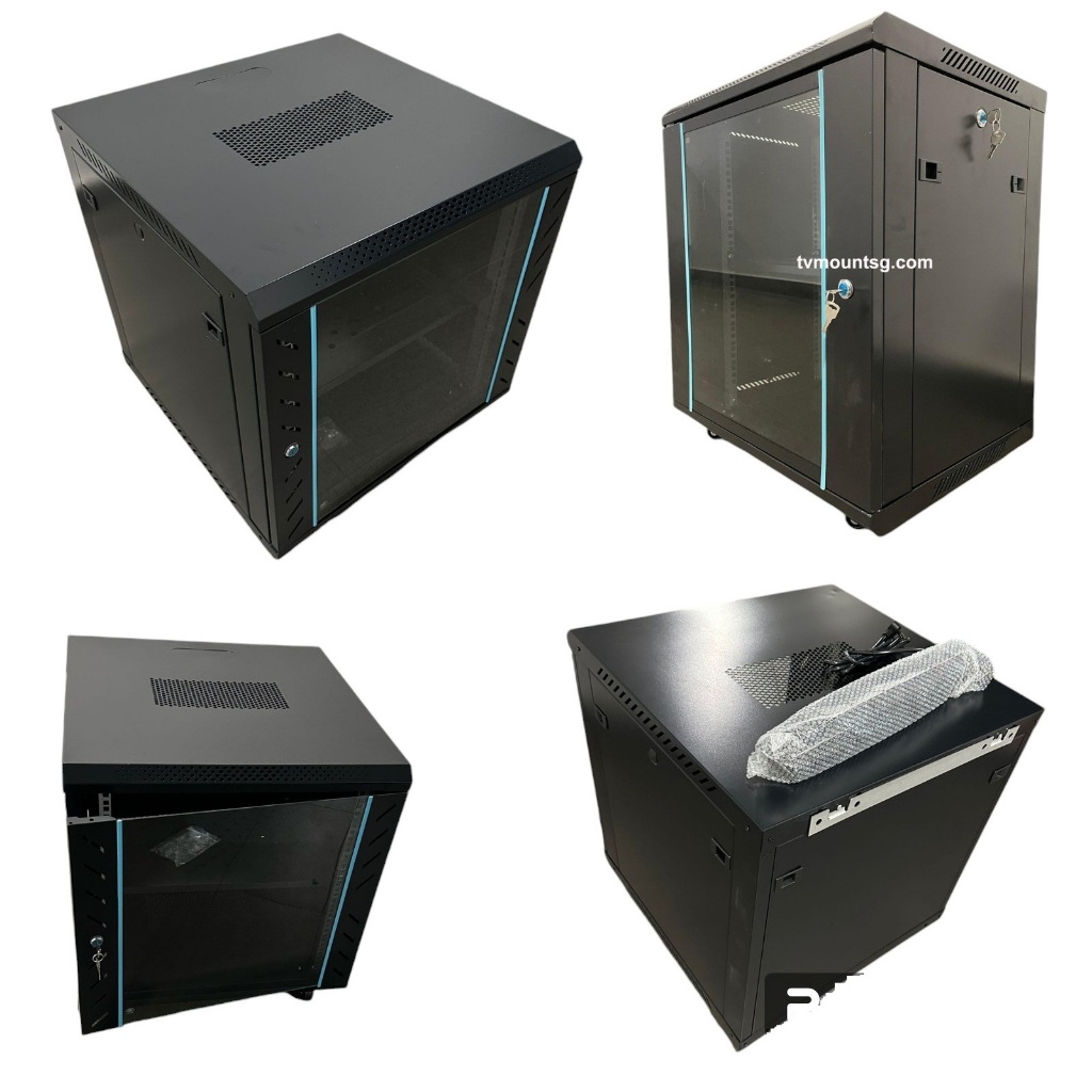SG stock assembled 12U server rack SPEEDSMOUNT CCTV recorder/ data ...