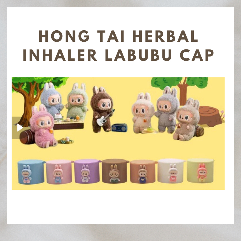 [INSTOCK] HONG TAI HERBAL INHALER LABUBU CAP 40g 🇹🇭 | Shopee Singapore