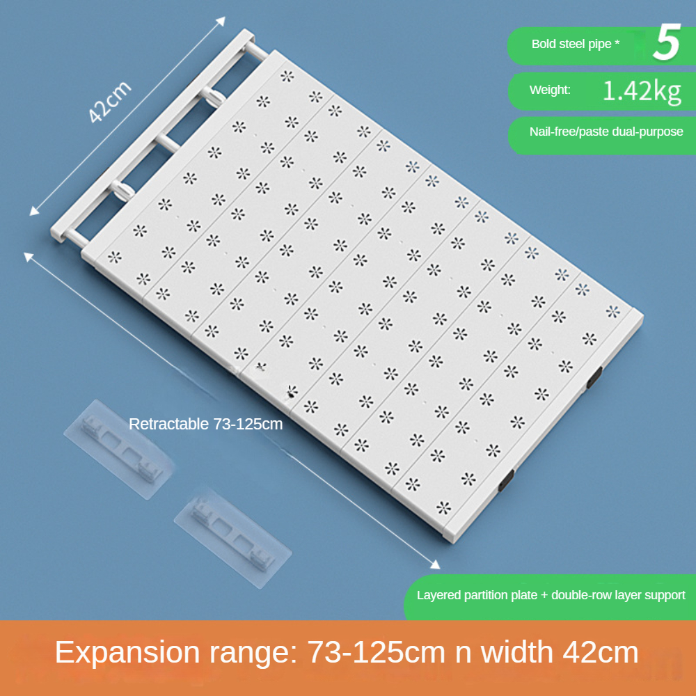 【SG Stock】adjustable closet organizer wardrobe divider cabinet divider ...