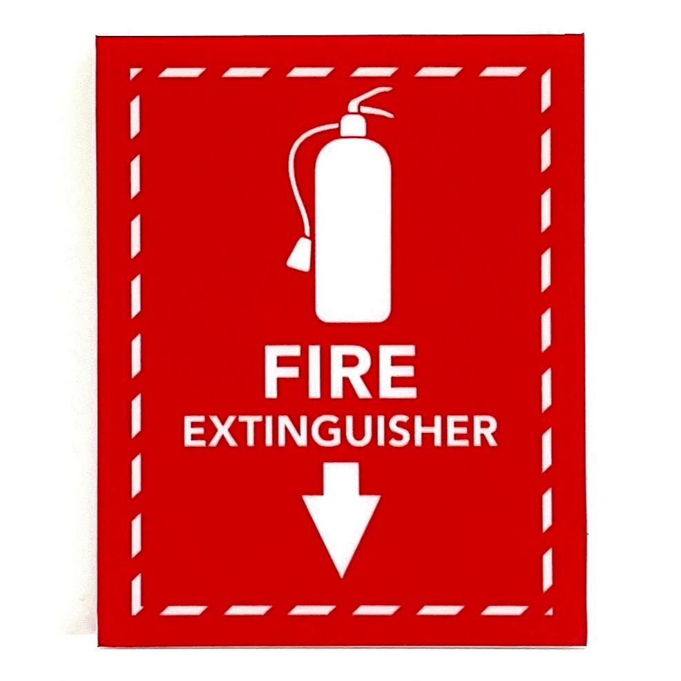 FIRE EXTINGUISHER with Arrow SIGN/SIGNAGE | EMERGENCY SIGN, INSTRUCTION ...