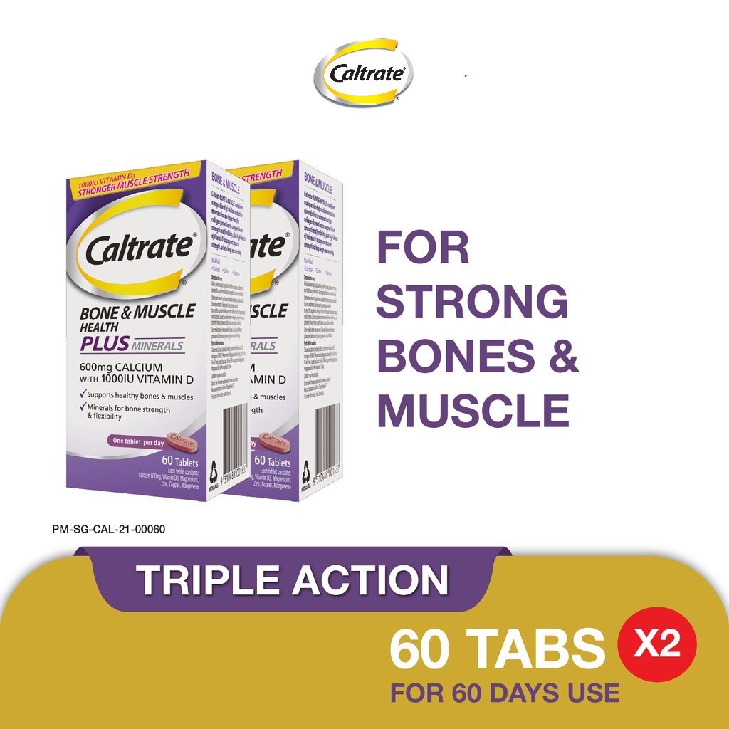 [Bundle of 2] CALTRATE Bone and Muscle Health Plus Minerals Supplement ...
