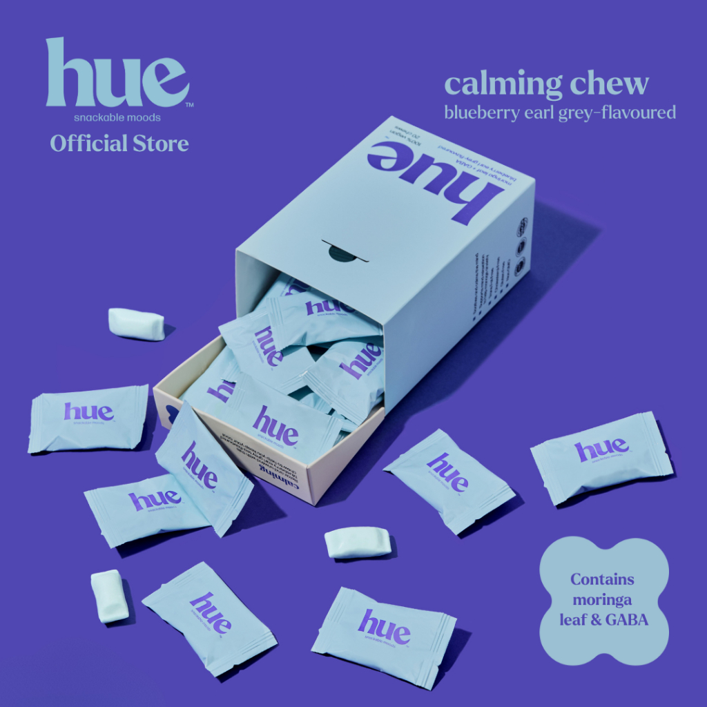 hue calming blueberry earl grey flavoured chew | mood chewy candy with ...