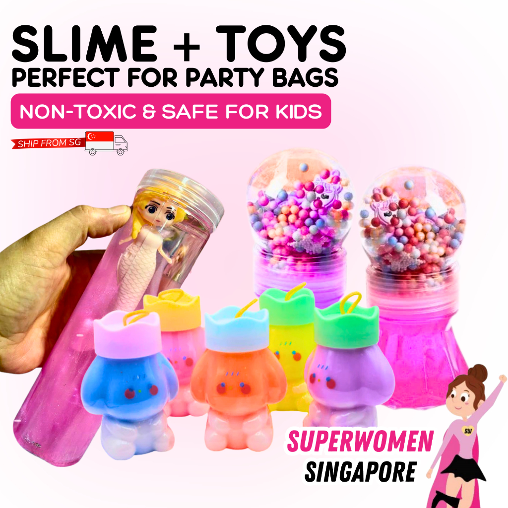 Ultimate Fun Slime Tube with Toy, Flying Bunny Slime and Styro Balls ...