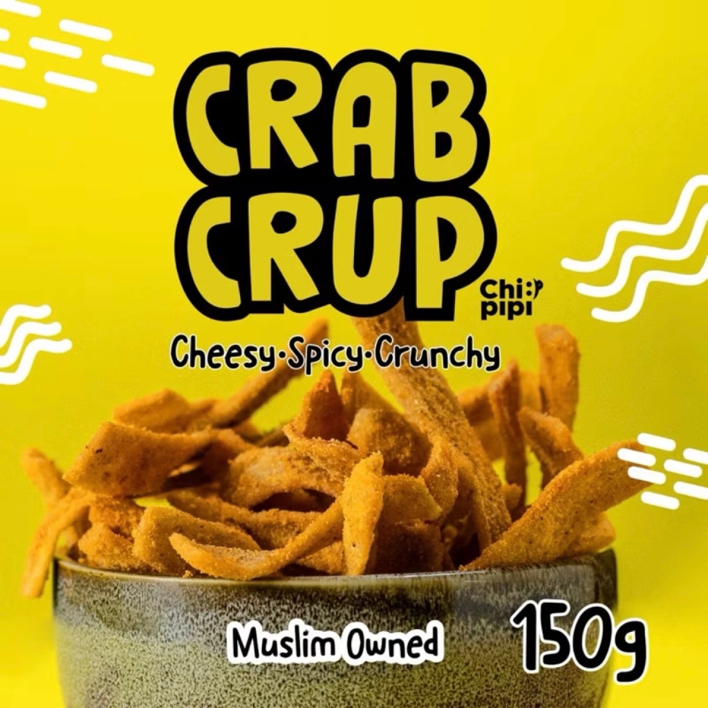 CHIPIPI CRAB CRUP Kerepek Ketam Crab Stick Snack | Crispy Cheesy ...