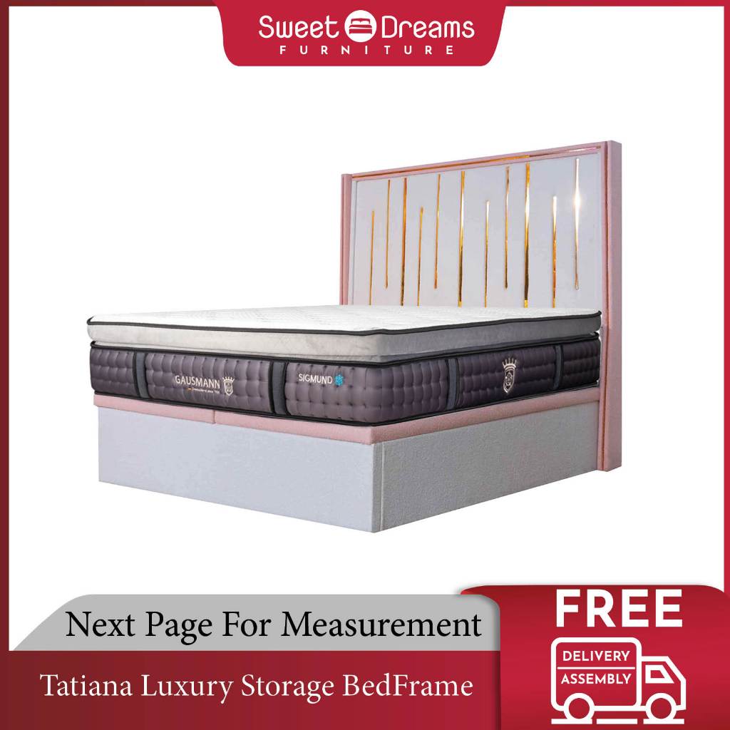Tatiana Luxury Storage Bed Frame | Bedroom | Shopee Singapore