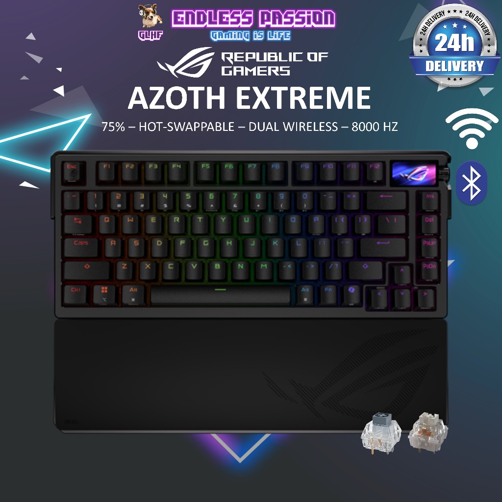Asus ROG Azoth Extreme 75% Custom Wireless Gaming Keyboard | Shopee ...
