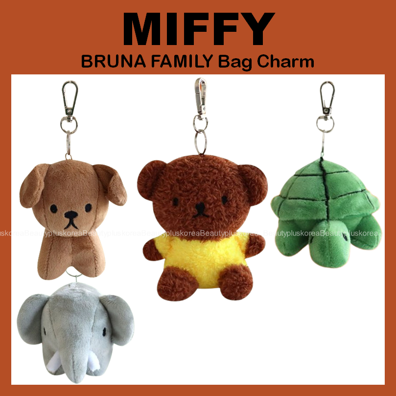 [MIFFY] BRUNA FAMILY Bag Charm (Elephant / Snuffy / Turtle / Boris ...