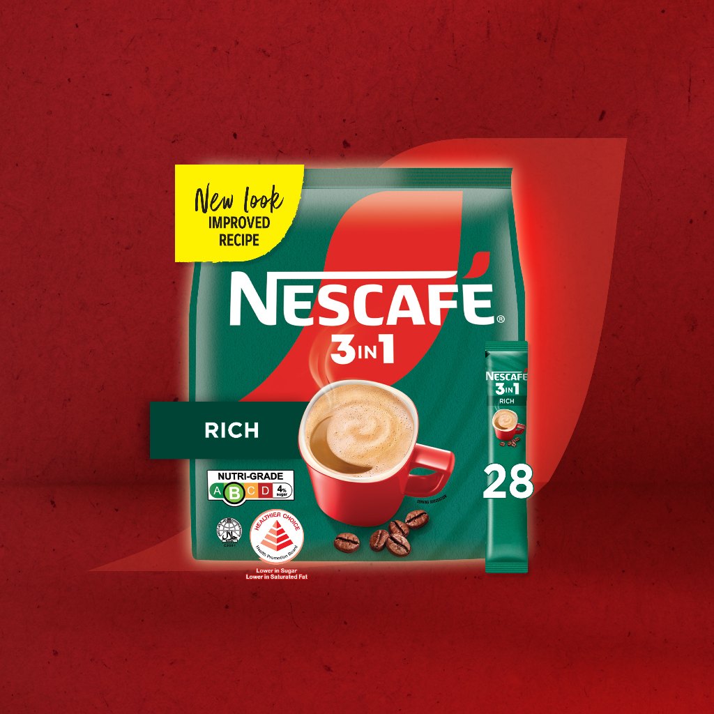 NESCAFE Blend&Brew Rich 3in1 Instant Coffee (28x17.5g) | Shopee Singapore