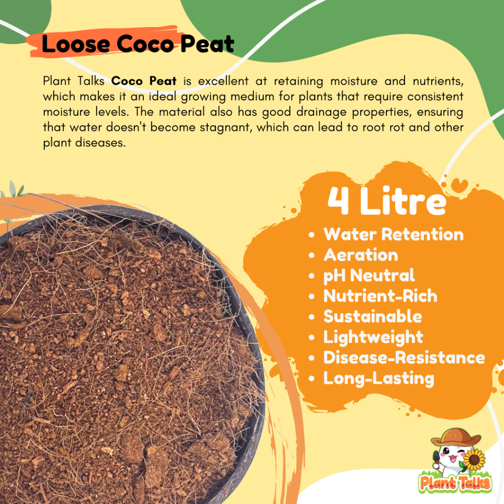 Plant Talks Cocopeat Block 10L / Cocopeat Brick / Coco Fibre / Coco ...