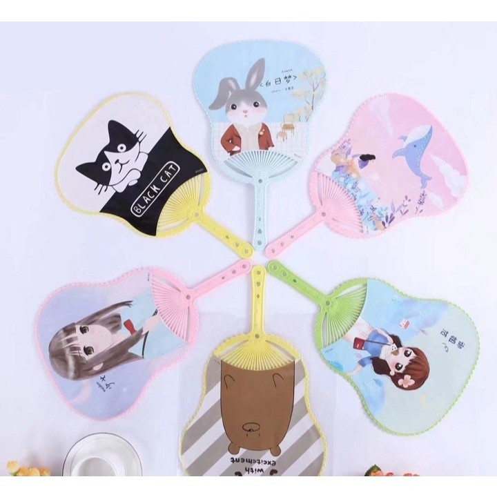 Plastic Fan Handle Fan Children Student Fresh Mini Creative Portable ...