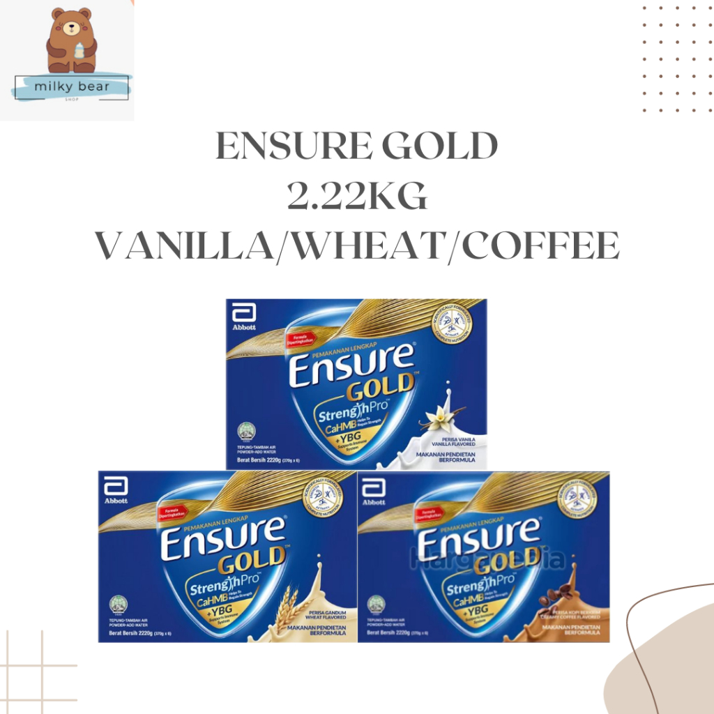 ENSURE GOLD 2.22KG VANILLA/WHEAT/COFFEE | Shopee Singapore