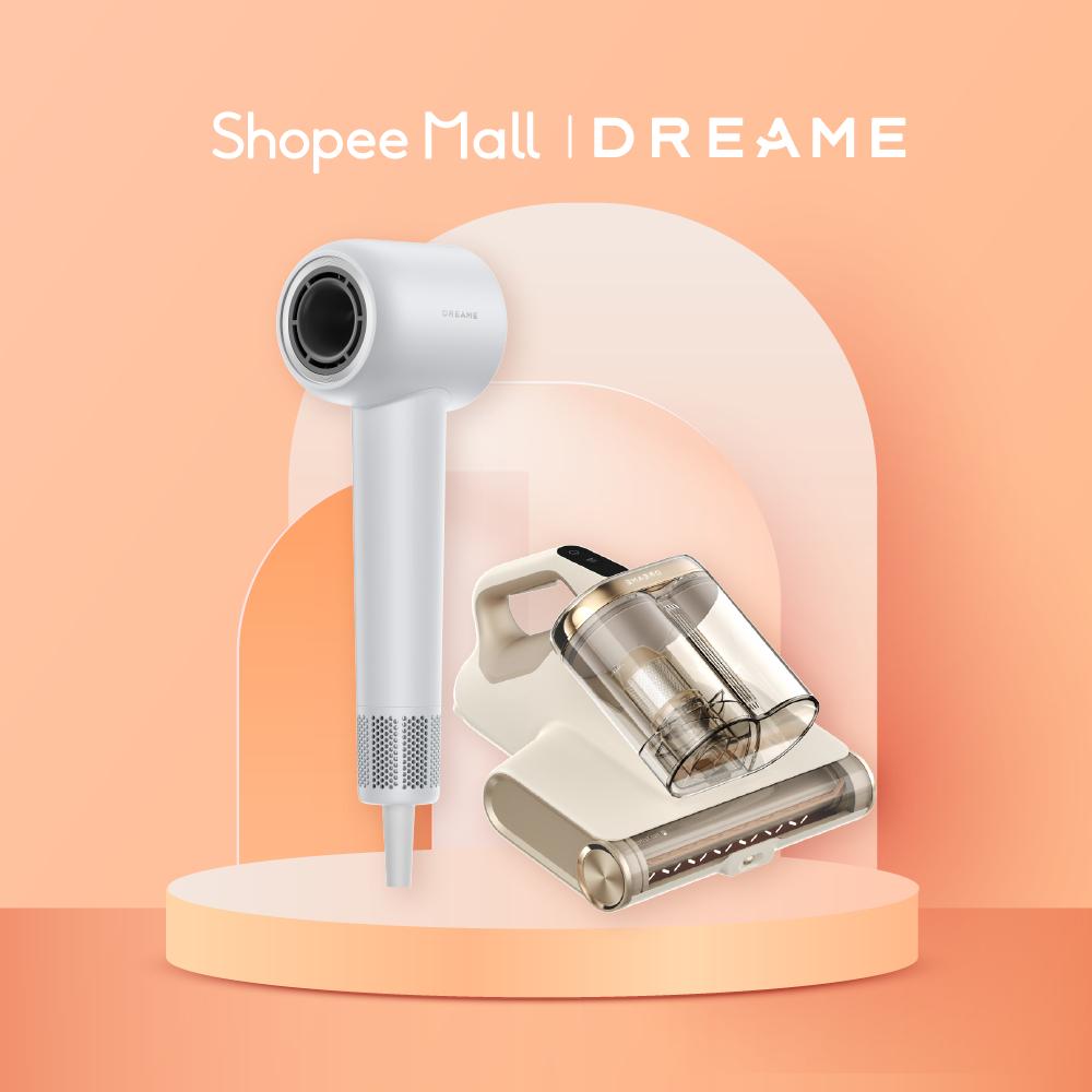 Shopee x Dreame 3.3 Brand Box - Dreame Hair Gleam Hair Dryer & D20 Pro Dust Mite Vacuum | Shopee ...