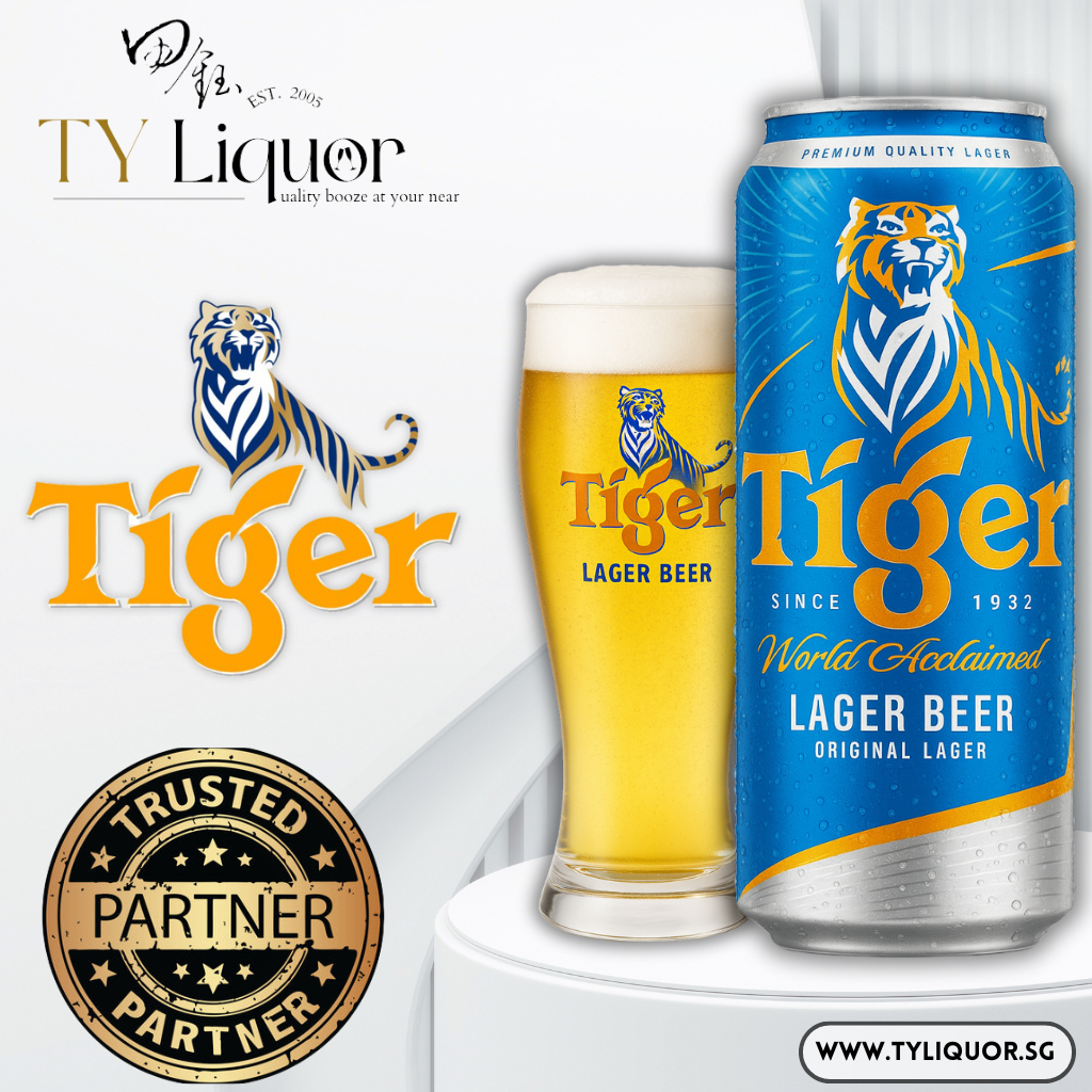 Tiger Beer, 24 Cans x 490ml (BBD: Aug 2026) | Shopee Singapore