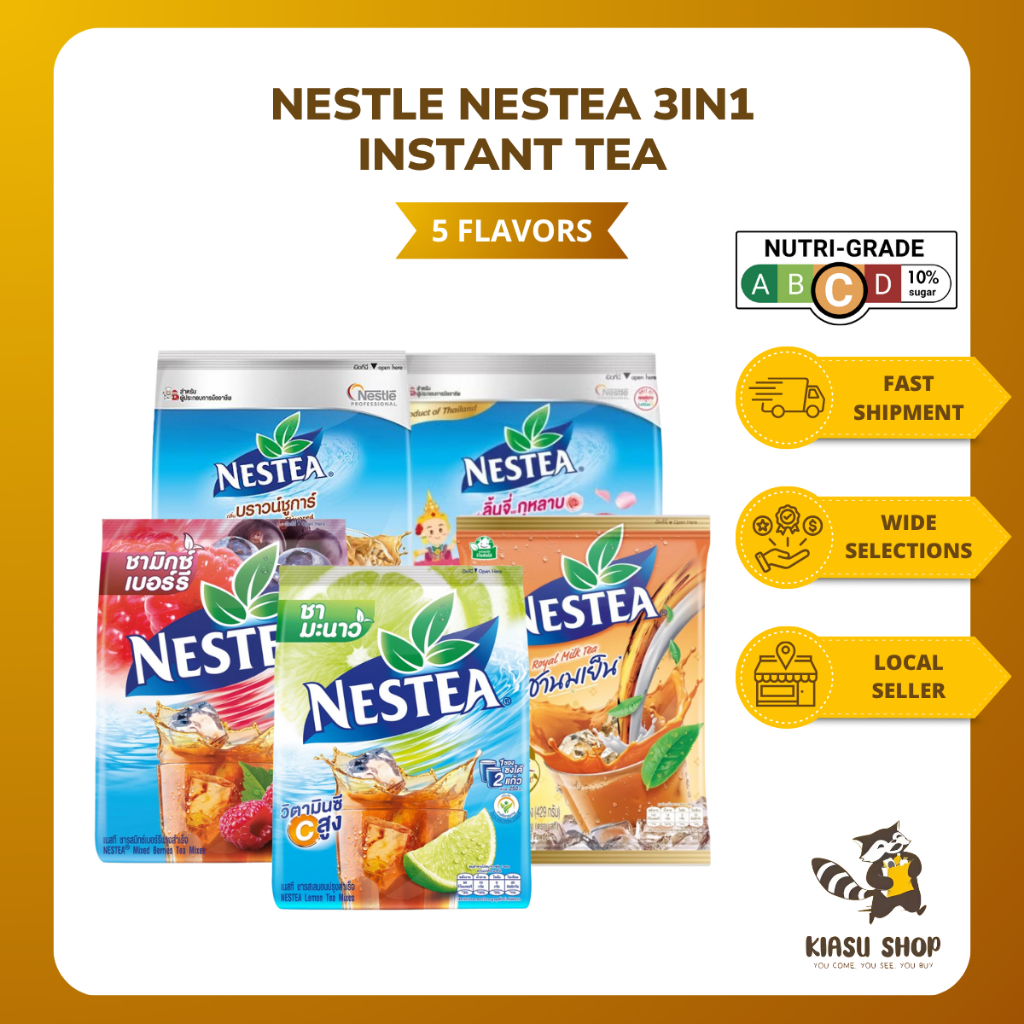 Nestle Nestea 3in1 - Halal Instant Milk Tea & Iced Tea, Refreshing ...