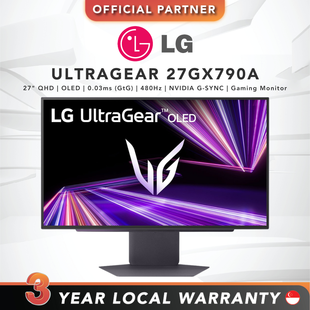 LG UltraGear 27GX790A | 27" QHD | OLED | 0.03ms (GtG) | 480Hz | NVIDIA ...