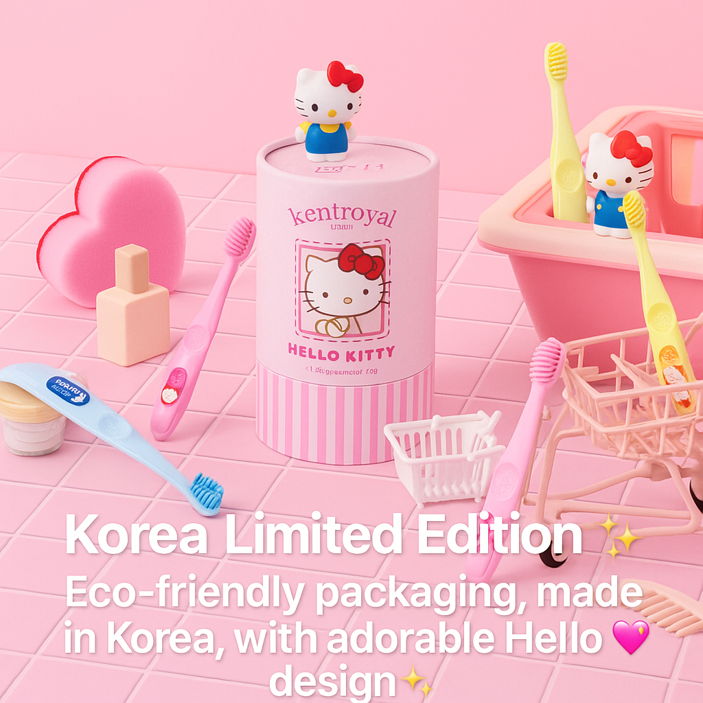 KENT Royal Hello Kitty Edition Kids Toothbrush (10pcs / 5 Colors ...