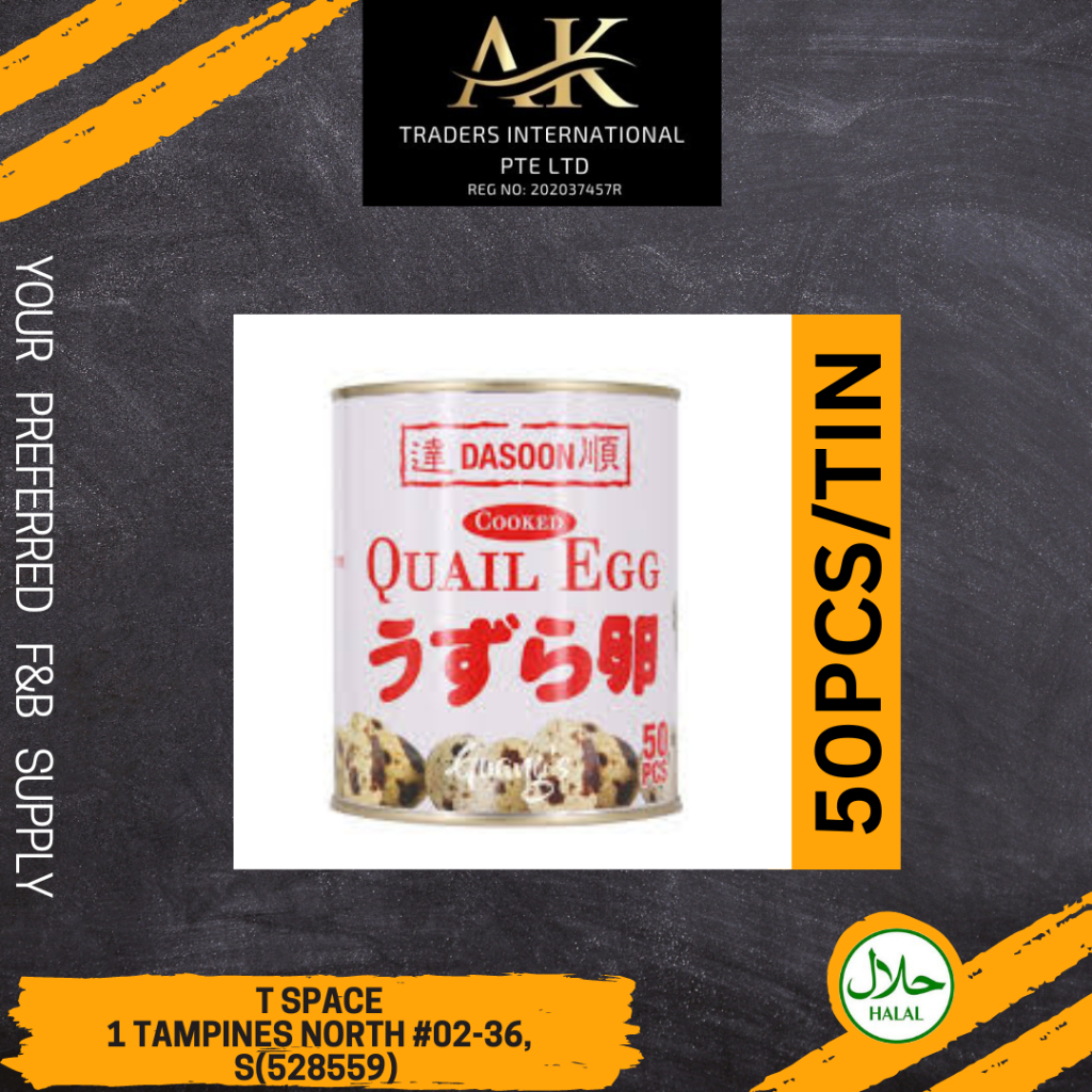 DASOON QUAIL EGG 50PCs ONE TIN | HALAL | Shopee Singapore