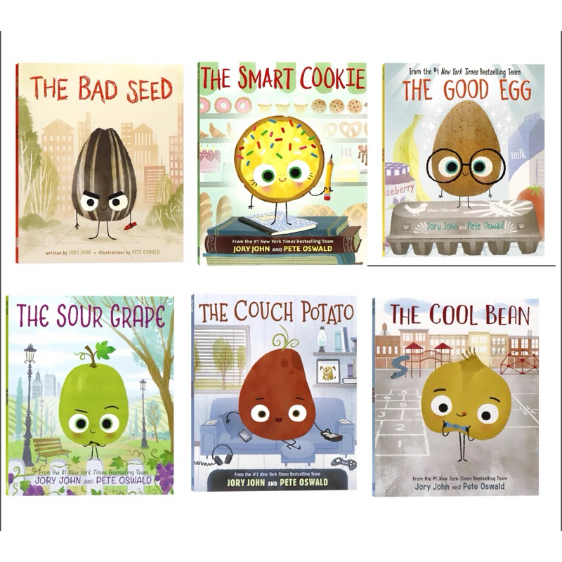 Jory John: Sour Grape/ Cool Bean/ Couch Potato/ Bad Seed/ Good Egg ...