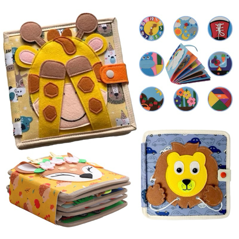 Montessori-inspired Toddler Busy Board: Travel Toy / Quiet Book ...
