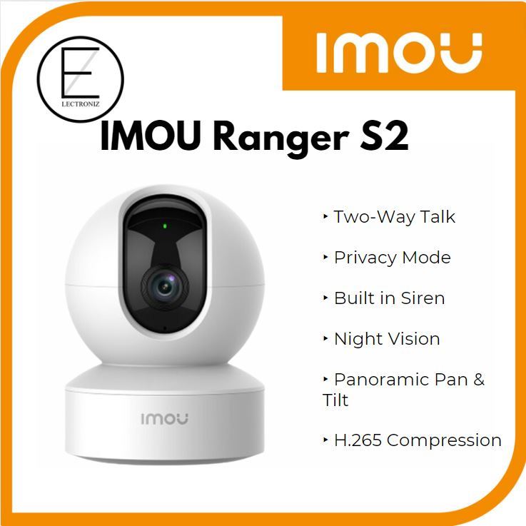 IMOU Ranger S2 4MP Security Camera | 1 Year Warranty | Shopee Singapore