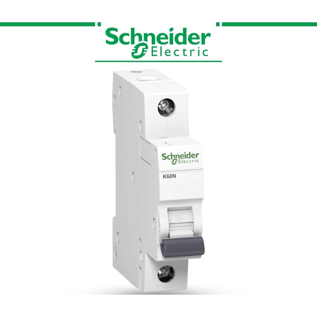 SCHNEIDER MCB Acti9 K60N 1 Pole 10A-40A, 1P Single Pole Miniature ...