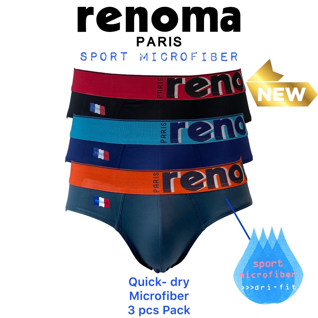 Renoma Edition Limited Sport Mini Briefs (3 in 1) | Shopee Singapore