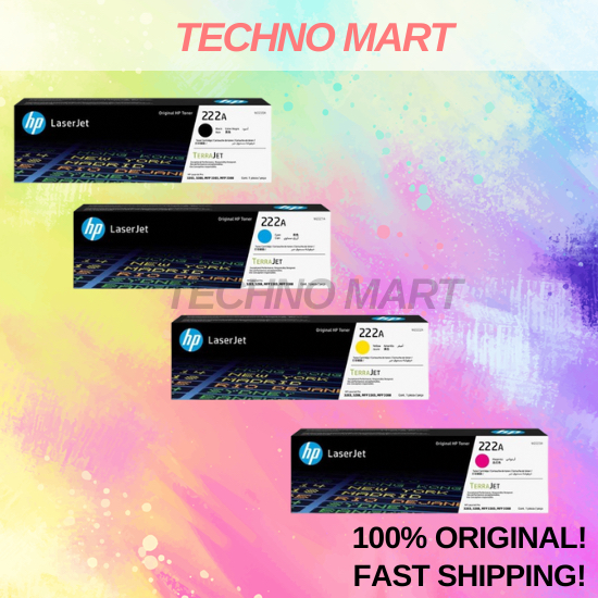 [SG Local Stock] Original HP 222A Black (W2220A) Cyan (W2221A) Yellow ...