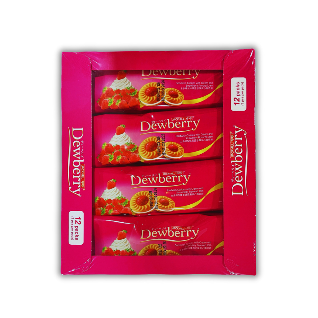 Jack ‘n Jill Dewberry Sandwich Cookies Cream and Strawberry Jam 12packs ...