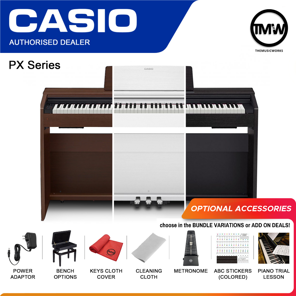 Casio PX870 PX770 Digital Piano Privia 88 Keys Weighted PX-870 PX-770 ...