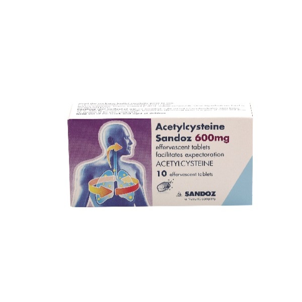 Sandoz Acetylcysteine 600mg Tablet 10s /Fluimucil | Shopee Singapore