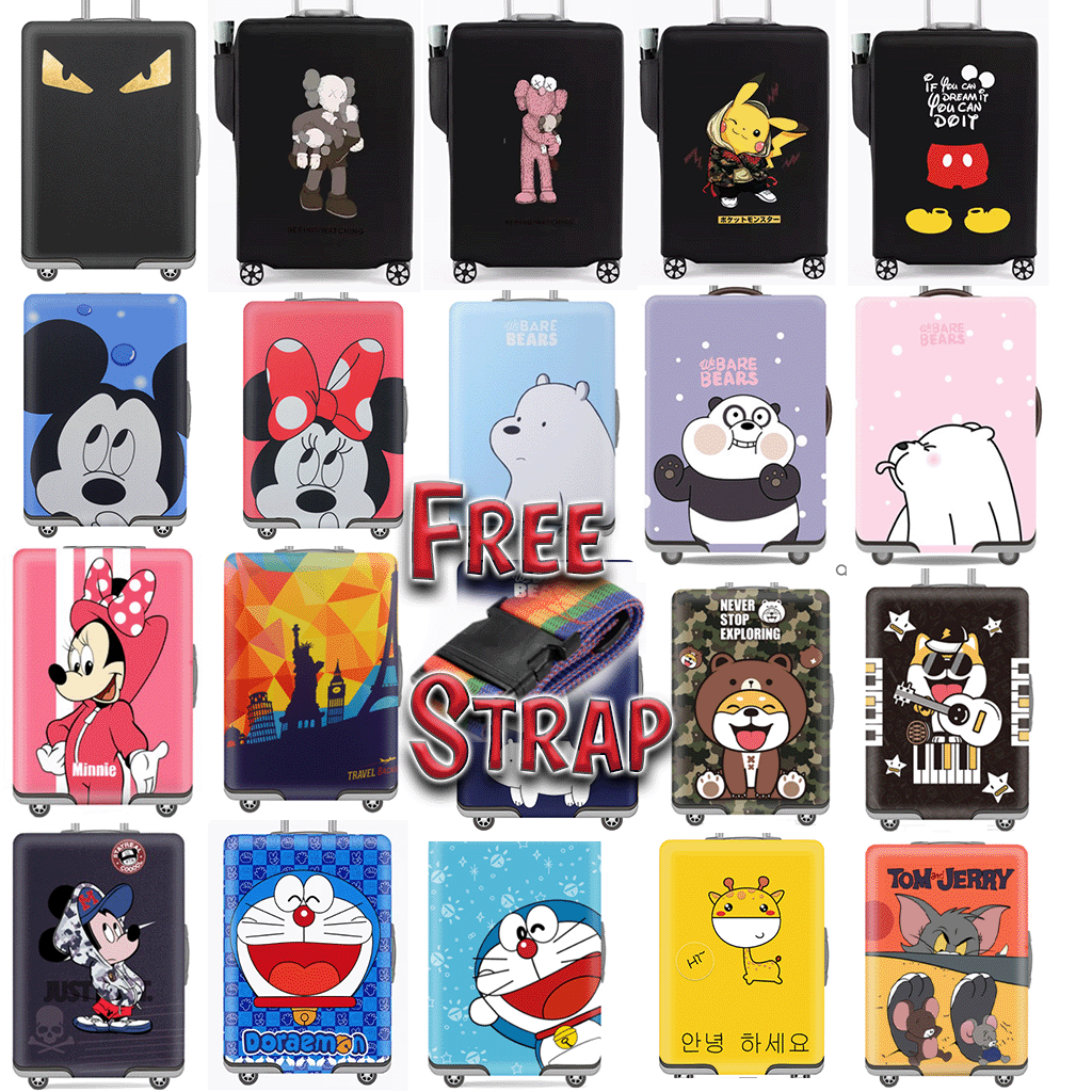 SG Seller! Luggage Covers Protectors Singapore Toothless Doraemon We ...