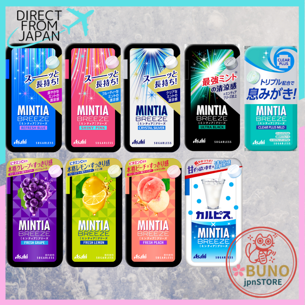 Asahi Mintia Breeze / GRAPE / LEMON / PEACH / CALPIS / REFRESH BLUE / SHINY PINK / CRYSTAL ...