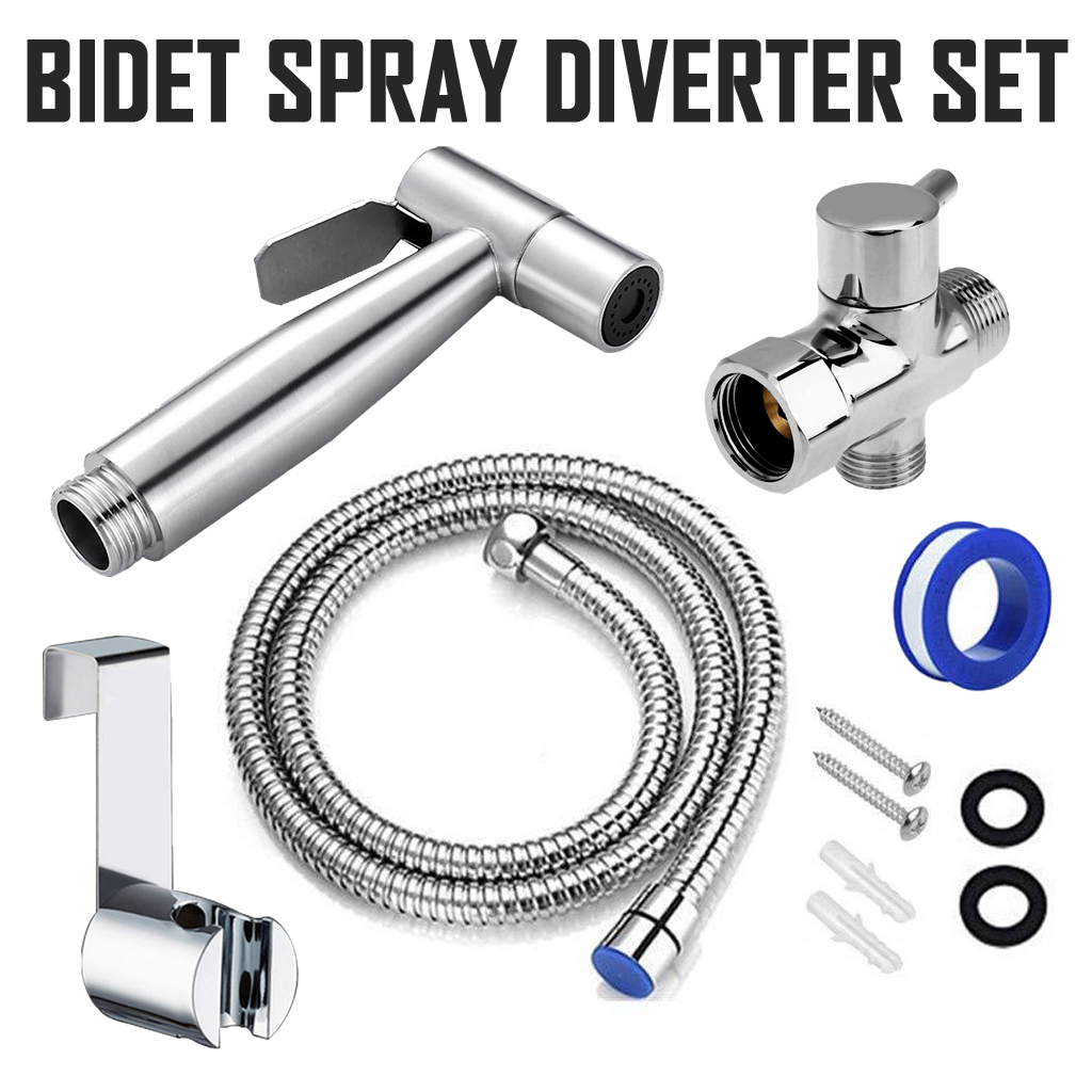 SG Stainless Steel Bidet Spray Set - Bathroom Shower Toilet Water ...