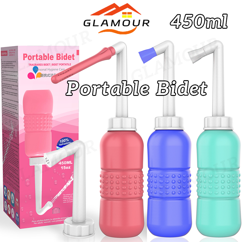 [SG] 450ML Portable Bidet Spray Travel Collapsible Bidet Portable Pregnant Childbirth Cleaning ...