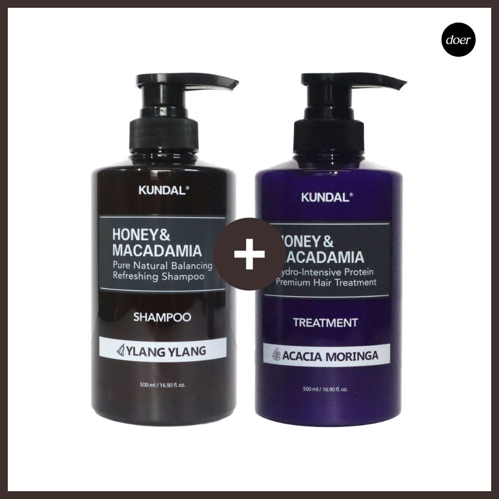 [KUNDAL][SET] Honey & Macadamia Nature Perfume Shampoo 500ml+Treatment ...