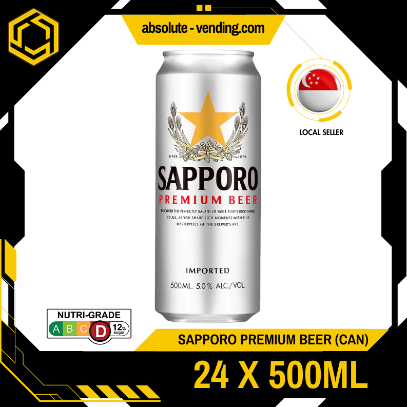 SAPPORO Premium Japanese Beer 500ML X 24 (CAN) | Shopee Singapore