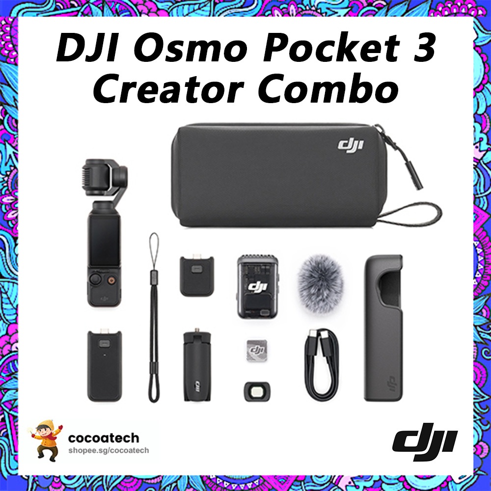 Ready Stock Dji Osmo Pocket 3 Creator Combo Handheld Content