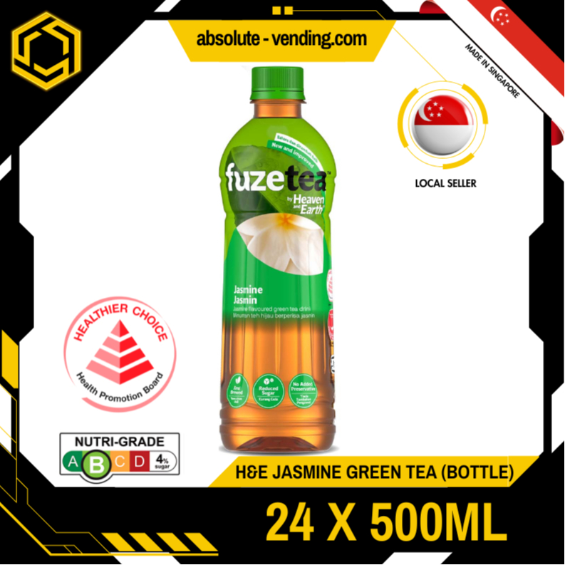 H&E Fuze Green Tea 500ML X 24 (BOTTLES) | Shopee Singapore