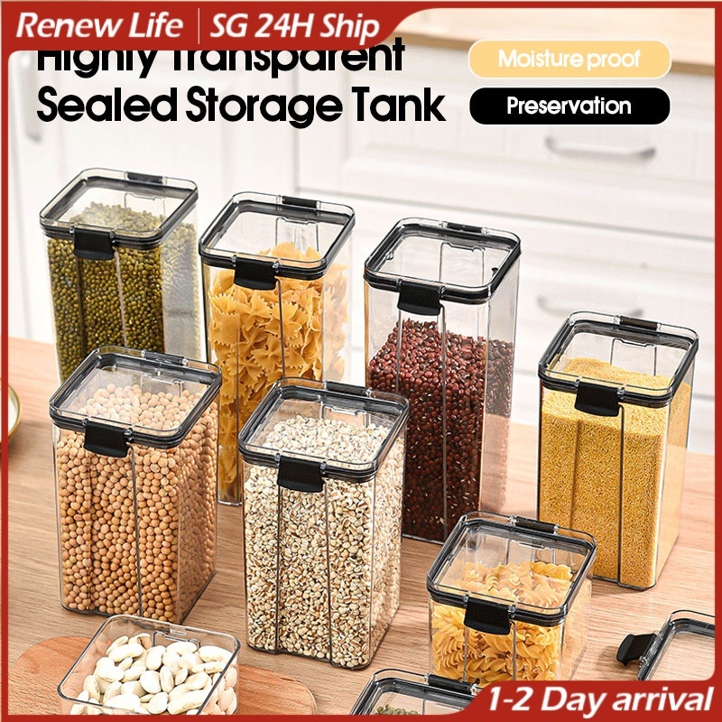 Stackable Airtight Food Container (Locking Clips)/Food Storage Airtight ...