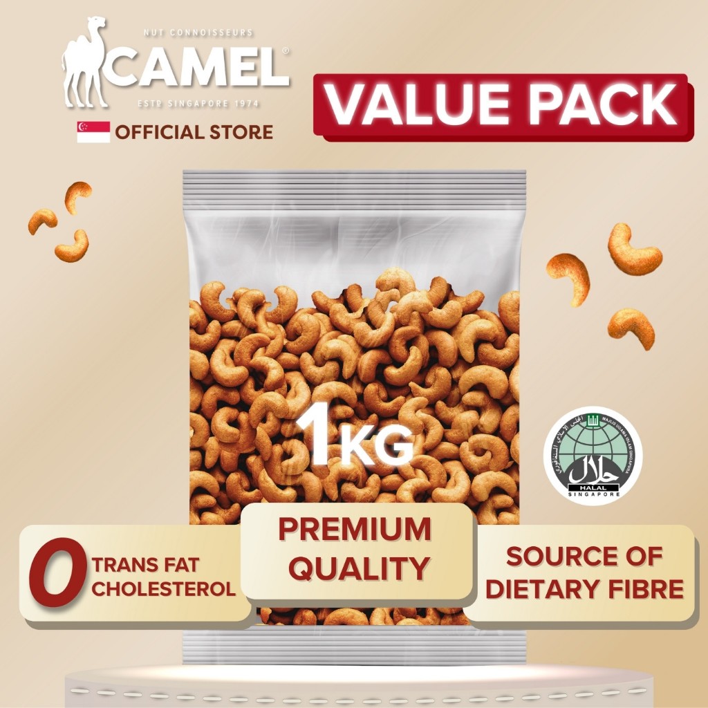Camel Nuts Roasted Cashews 1kg – Creamy, Crunchy & Nutrient-Rich Halal ...