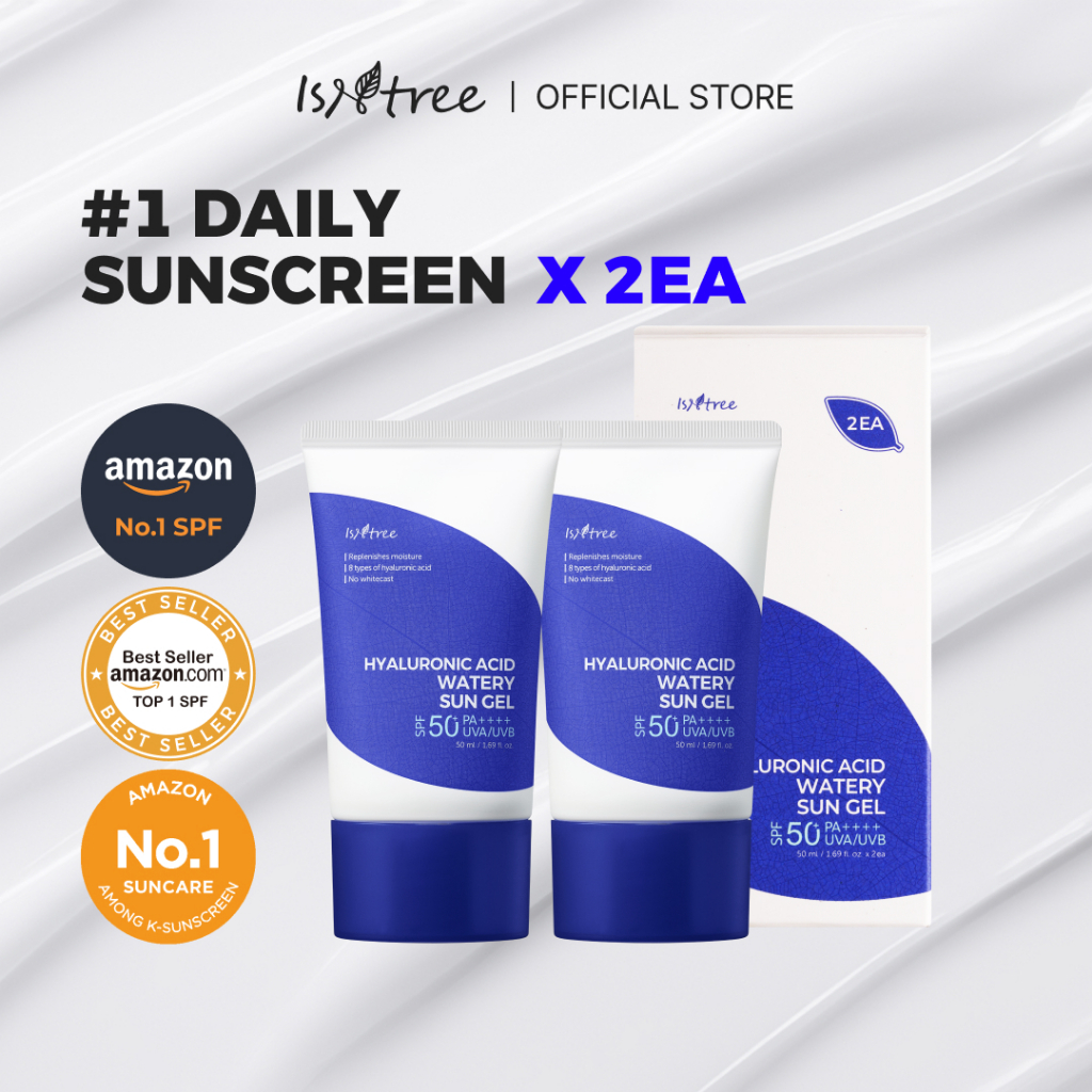 Isntree Hyaluronic Acid Watery Sun Gel 50ml 2ea | Shopee Singapore