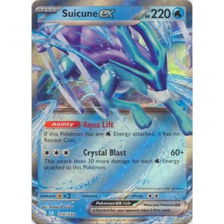 Pokemon TCG Card Suicune EX Pokemon TCG Classic 010/034 CLB Ultra Rare ...