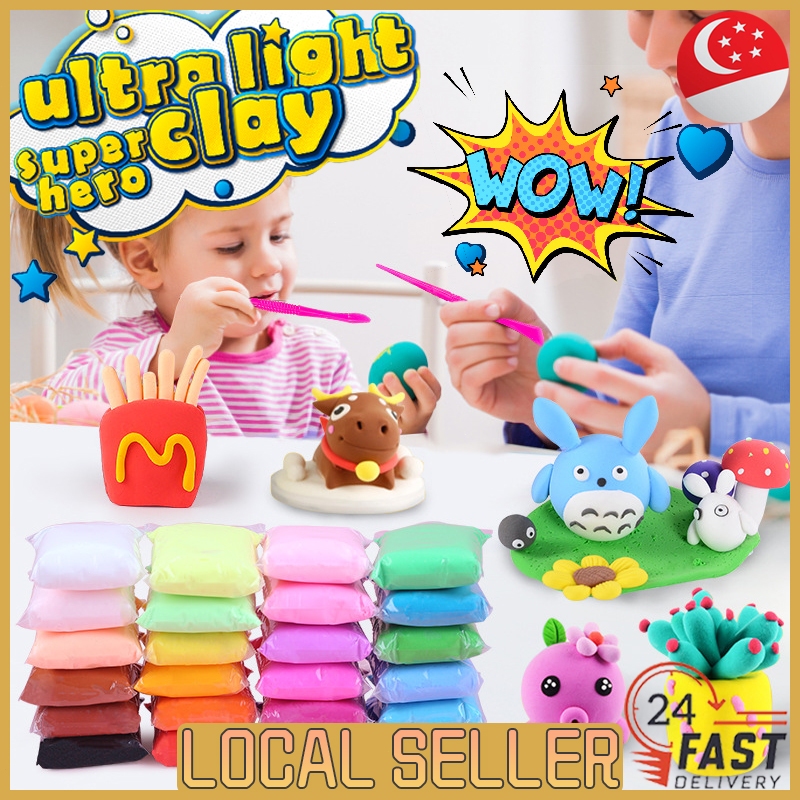 [SG In Stock]36Color Ultra-Light Kids Polymer Clay DIY Party Gift Set ...