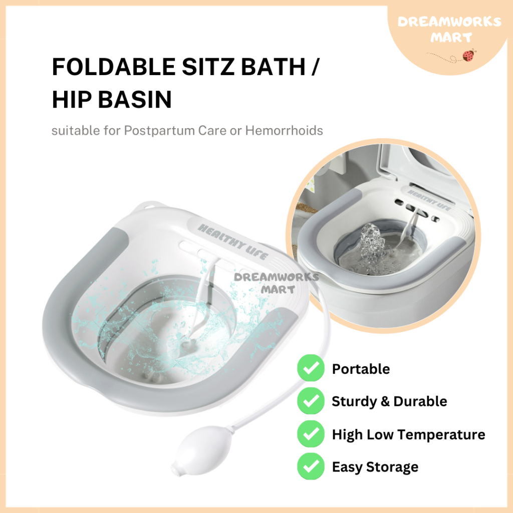 Sitz Bath Basin Toilet Seat Postpartum Hemorrhoid Perineum Soaking Care ...