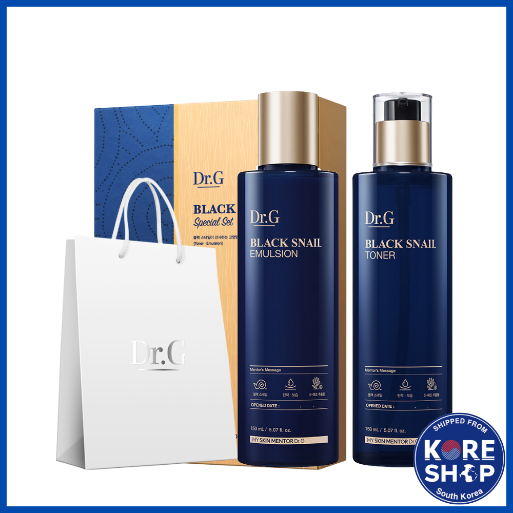 Dr.G Black Snail Toner + Emulsion Special Gift Set 150ml + 150ml ...